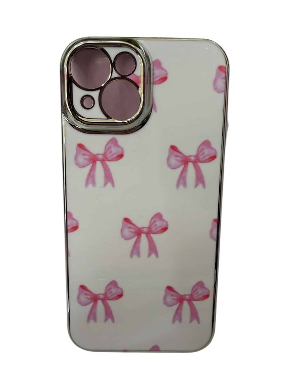 Maska Custom Fit za iPhone 15 bows pink