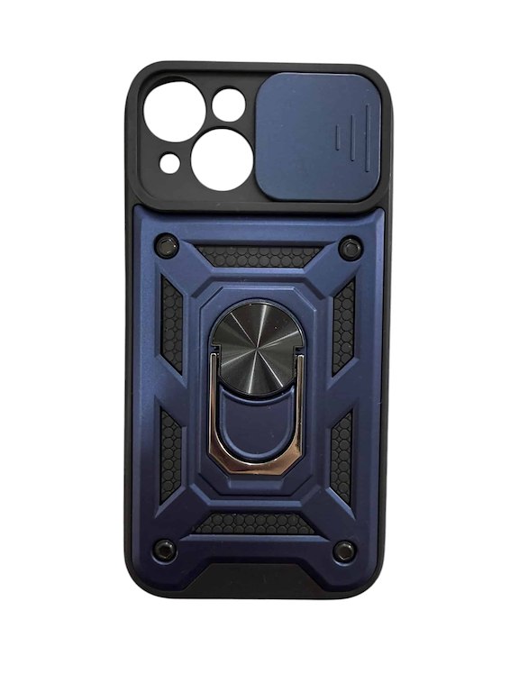 Maska Defender Ring & Camera protection za iPhone 15 plava