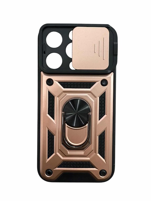 Maska Defender Ring & Camera protection za iPhone 15 pro roze