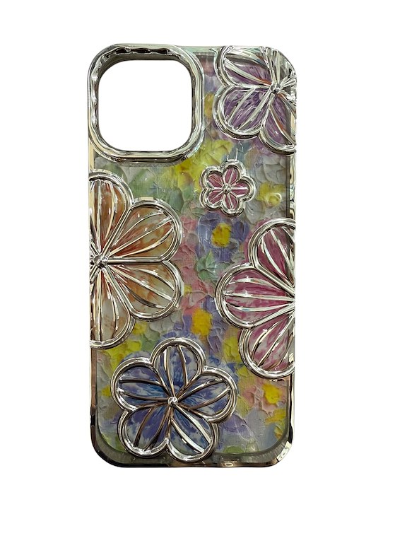 Maska 3D Marble za iPhone 15 flowers