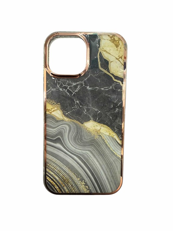 Maska Hard Case Marble za iPhone 15 siva