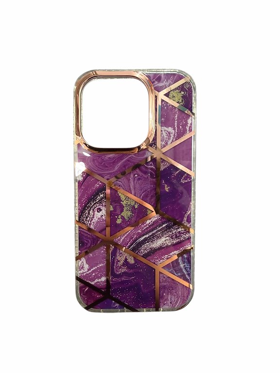 Maska Hard Case Marble za iPhone 15 pro ljubicasta