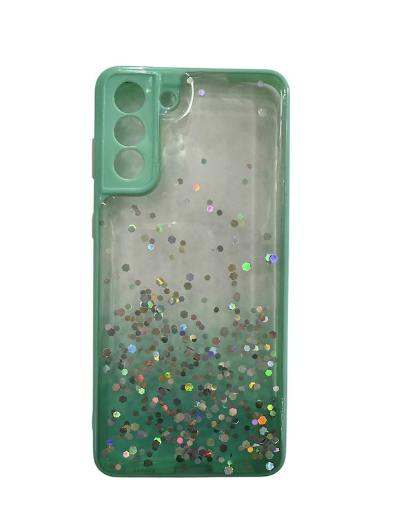 Maska Frame Glitter za Samsung S21 plus mint