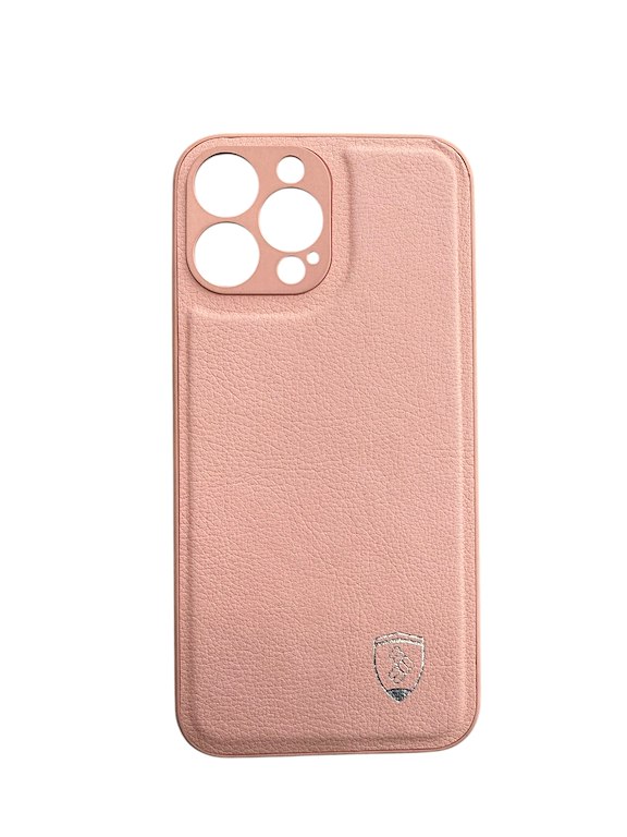 Maska Leather za iPhone 13 pro roze