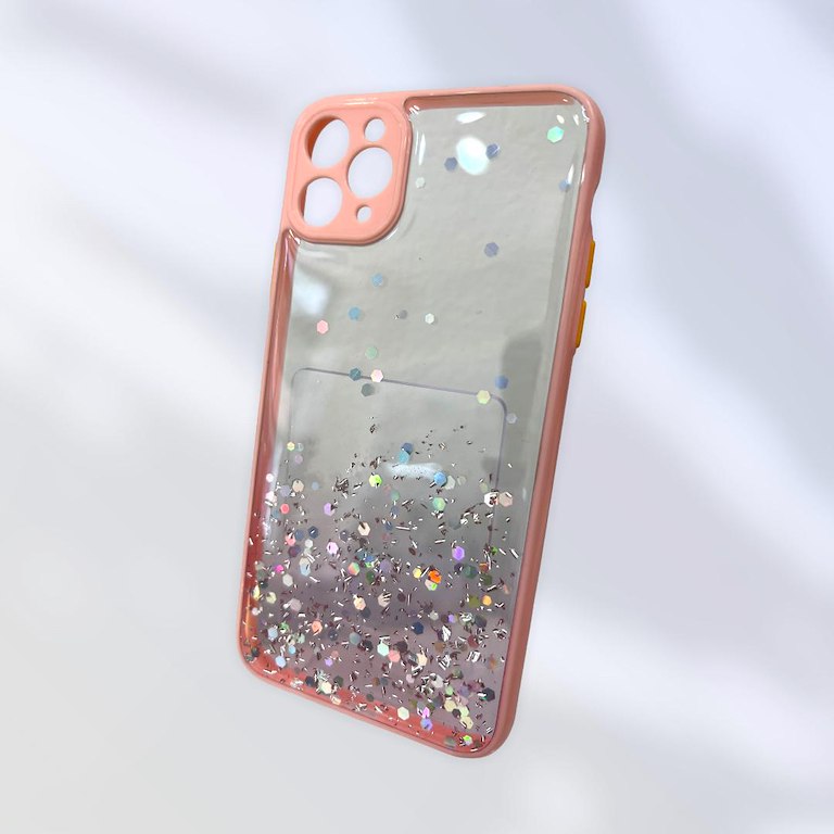 Maska Frame Glitter za iPhone 11 pro max roze
