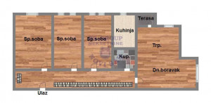 Četvorsoboban stan, Bulevar patrijarha Pavla!