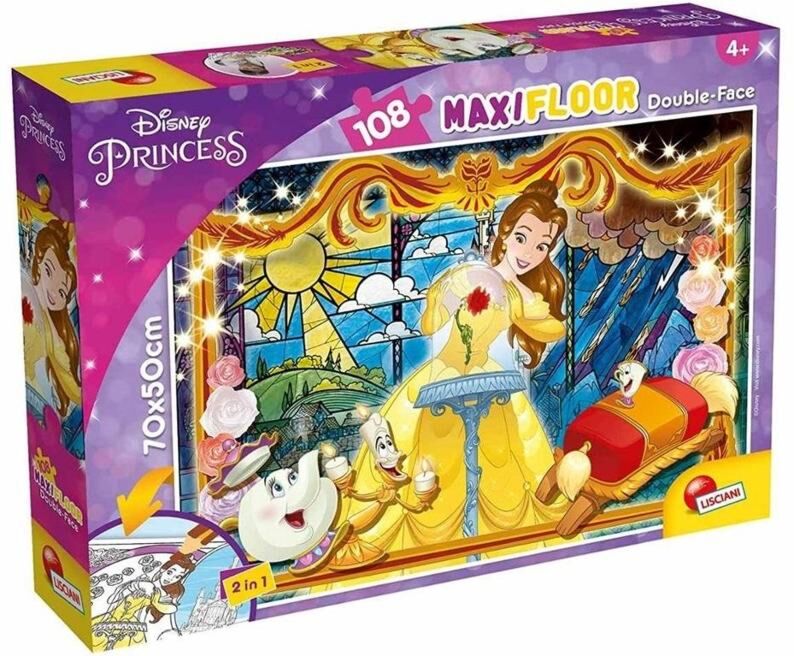 Lisciani Puzzle 108pcs Maxi Lepotica i zver
