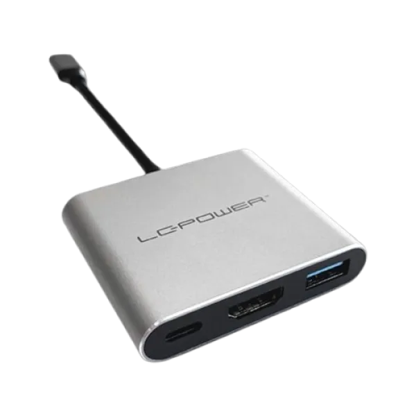 USB HUB LC Power LC-HUB-C-MULTI-4-V2 USB-A 3.2/HDMI/USB-C
