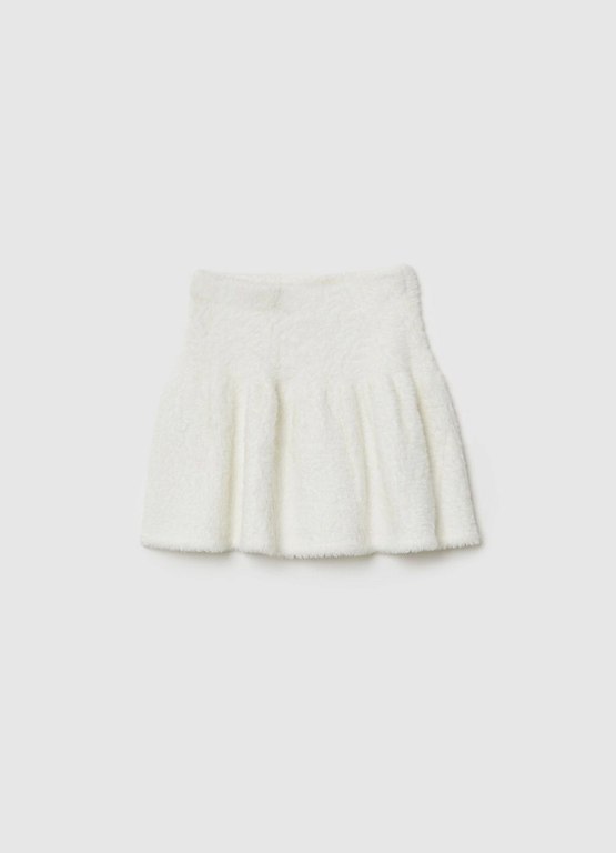 FLARED SKIRT WITH FUR EFFECT BELA VUNA