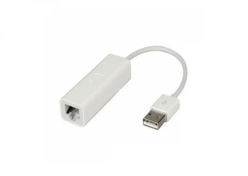 E-Green Mrežni Adapter USB 2.0 (M) - 10/100Mbps ethernet RJ-45 (F) beli