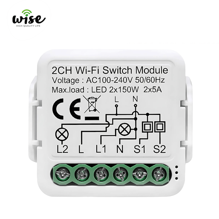 Wifi pametni dimer modul 2 kanala WSHP05