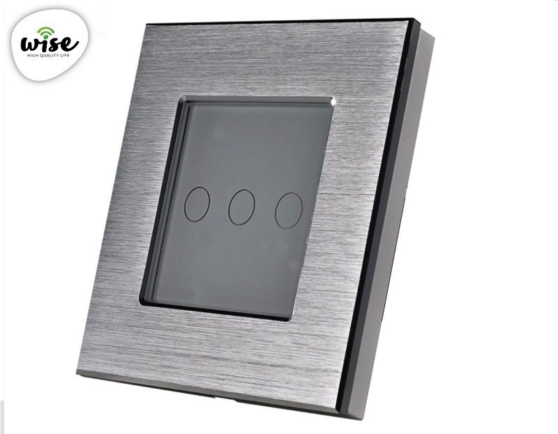 Wise daljinski prekidač – transmiter – 1 taster – aluminijumski panel
