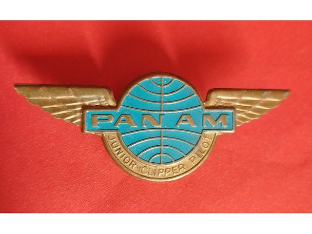 PAN AM JUNIOR CLIPPER PILOT- STARI BEDŽ-ZNAČKA