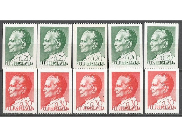 Redovne-Tito(za automate) x 5 1968.,čisto