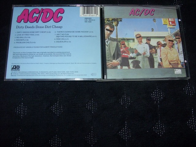 AC/DC – Dirty Deeds Done Dirt Cheap CD Atlantic EU 1987