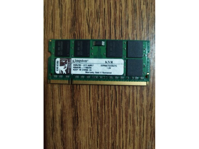 Kingston ddr2,667mhz,2gb radna memorija za laptop