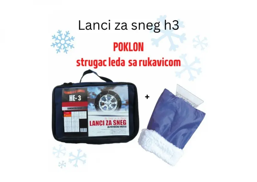 Lanci za sneg Sila He 3 plus poklon Strugač leda sa rukavicom