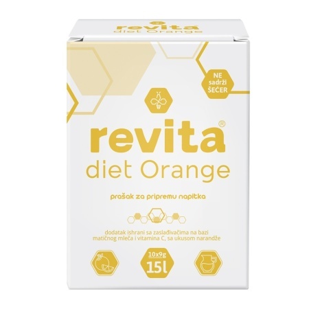 Revita Diet Orange, prašak za pripremu napitka, 10 x 9g