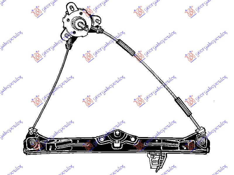 PODIZAC PROZORA MEHANICKI 3 VRATA (A KVALITET) Leva str. FORD KA (2008-2016) (OEM: 1542435)