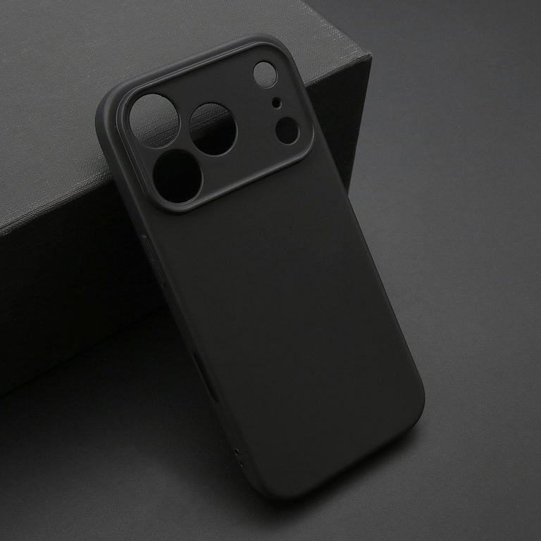 Zastitna ultra tanka (skin) maska / futrola KOLOR - iPhone 17 Pro crna (MS)