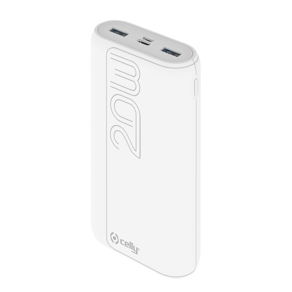 CELLY Power bank EVO od 20000mAh (eksterna baterija) u BELOJ boji