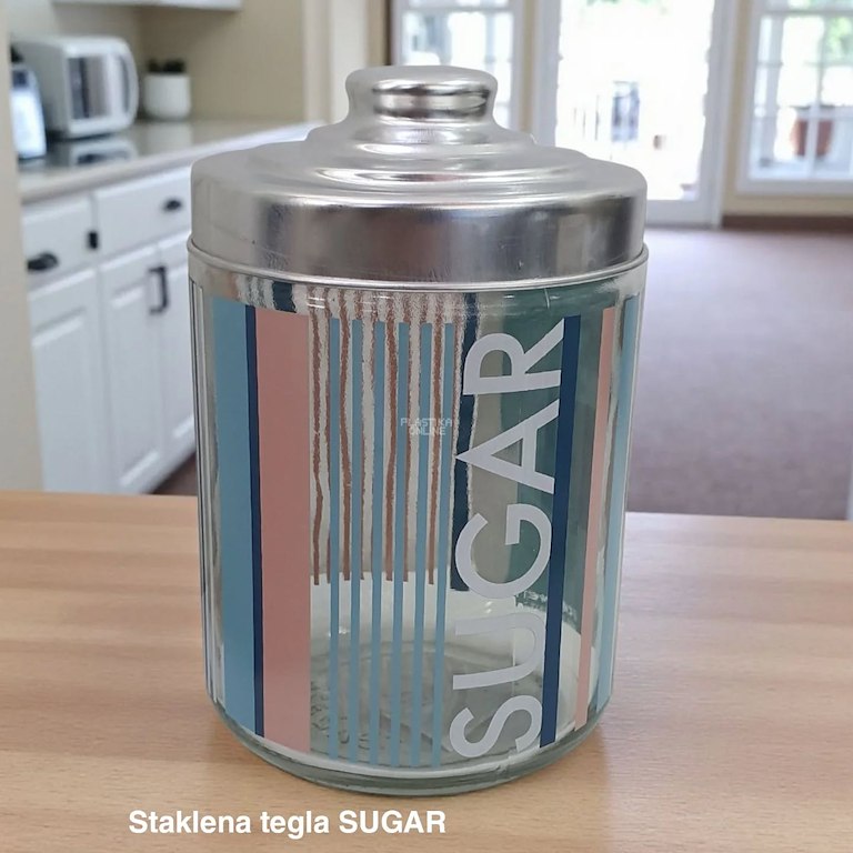 Staklena tegla Sugar h16