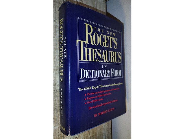 The new rogets thesaurus in dictionary form