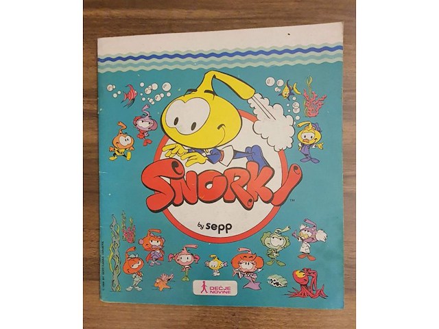 Snorky panini album, POPUNJEN,MINT, SAVRSEN