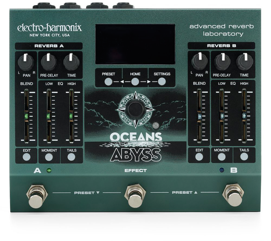 Electro-Harmonix Oceans Abyss Reverb stereo gitarska pedala