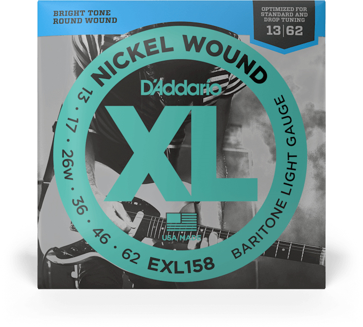 D’Addario EXL158 Light Baritone Electric Guitar Strings 13-62 žice za električnu gitaru
