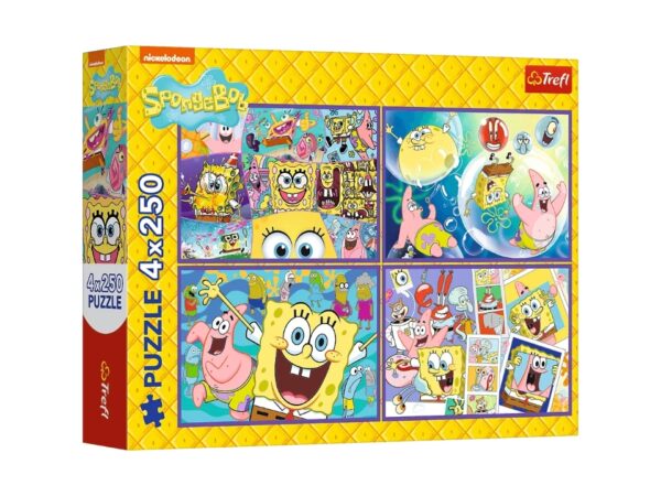 Puzzle 4*250 Sunđer bob