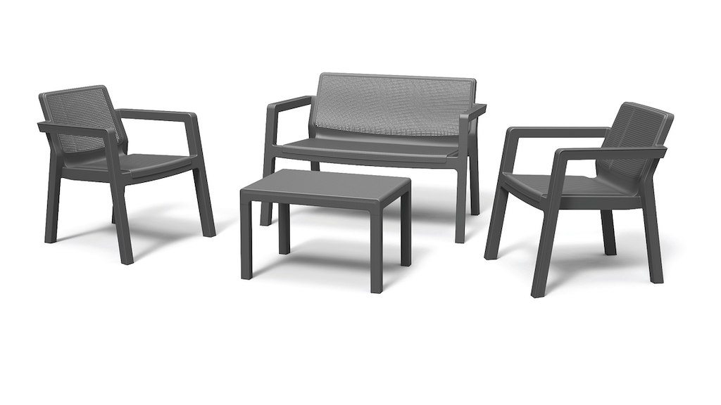 Keter Baštenski set Emilly Patio bez jastuka, grafit - DELHAIZE CU 246589ID: EK000773375