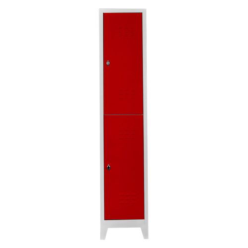 Js1010Kı Grey Red Locker Storage Cabinet