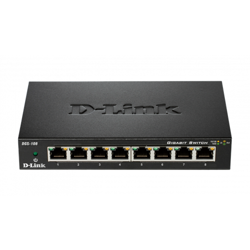 D-LINK DGS108GL Switch - Unmanaged Gigabit Ethernet