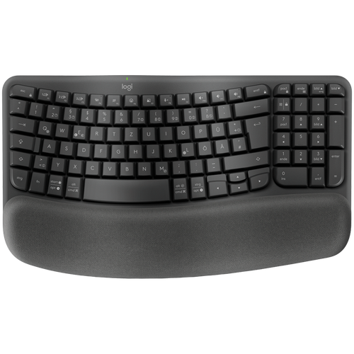 LOGITECH Wave Bluetooth Ergonomična Tastatura - Grafitna - US INT'L - B2B