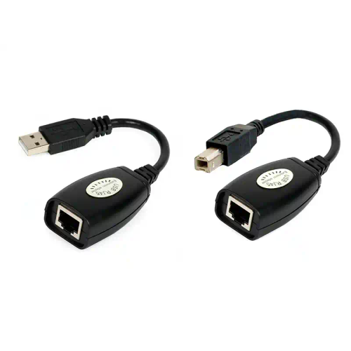 Adapter konverter USB extender UEX-050 do 50m + printer port