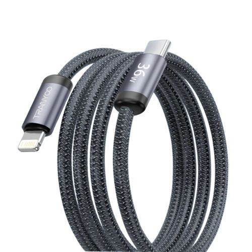 TRANYOO Data kabl T-P22 ojačan metalni Type C na Lightning 36W