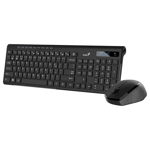 Genius SlimStar 8230 Tastatura i Miš, Crna, Bežični