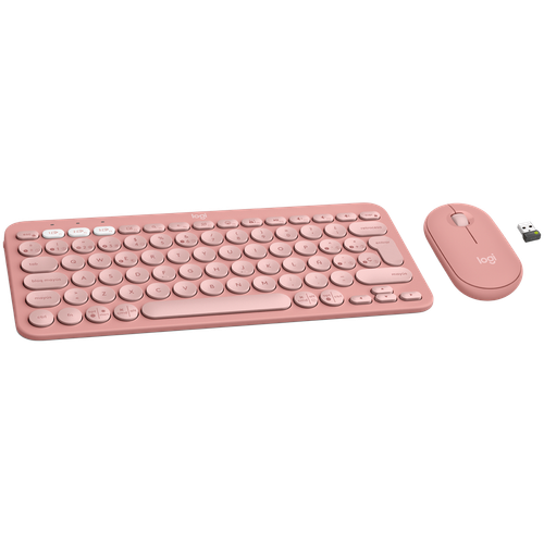 LOGITECH Pebble 2 Bluetooth Tastatura i Miš Combo - TONAL ROSE - US INT'L