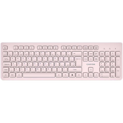 Canyon HKB-W01 UK/US AAA Bežična Tastatura Beige