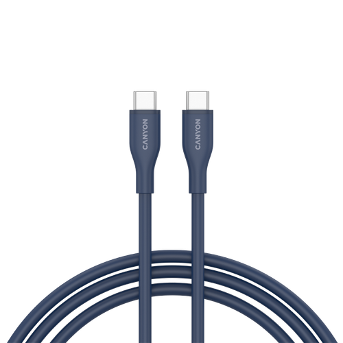 CANYON kabl CC60SC10 C-C 60W 1m Silicon Tamnoplavi