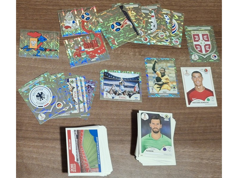 Russia 2018 panini - 240+ različitih sličica