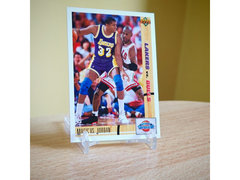 MAGIC vs JORDAN kartica - NBA 91-92 Upper Deck
