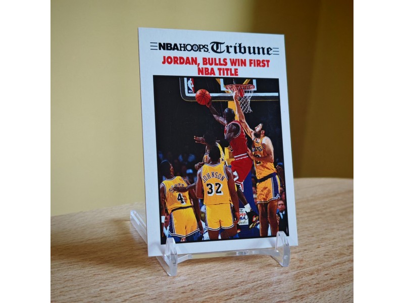 Michael JORDAN First title vs Divac - NBA HOOPS 91-92