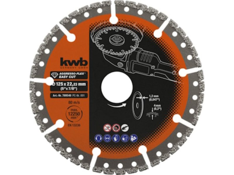 EINHELL BY KWB DIJAMANTSKA REZNA PLOČA MULTI-CUT ZA DRVO/METAL/CIGLU PROFESSIONAL 230×22.23MM 49789840