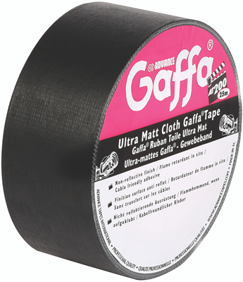 Adam Hall 5805 BLK Gaffa dull black 50mm x 50m gaffa traka