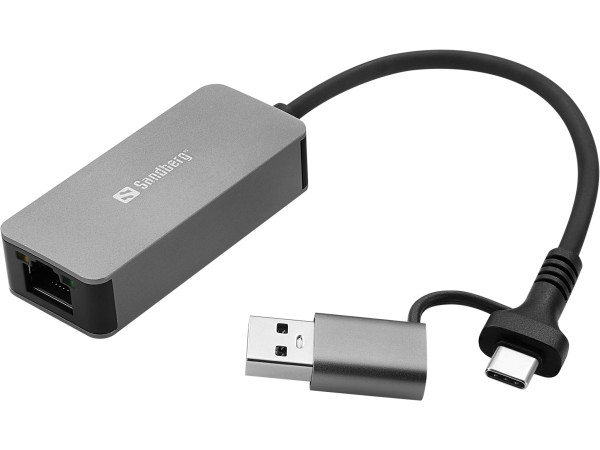 Sandberg USB adpater Sandberg 136-68 USB-C/A na RJ-45 Gigabit