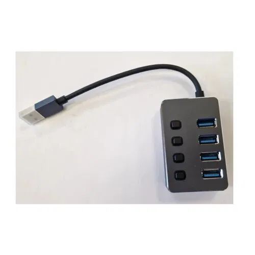 E-Green USB 3.0 - HUB Superbrzi 4port USB 3.0 sa prekidacima,
