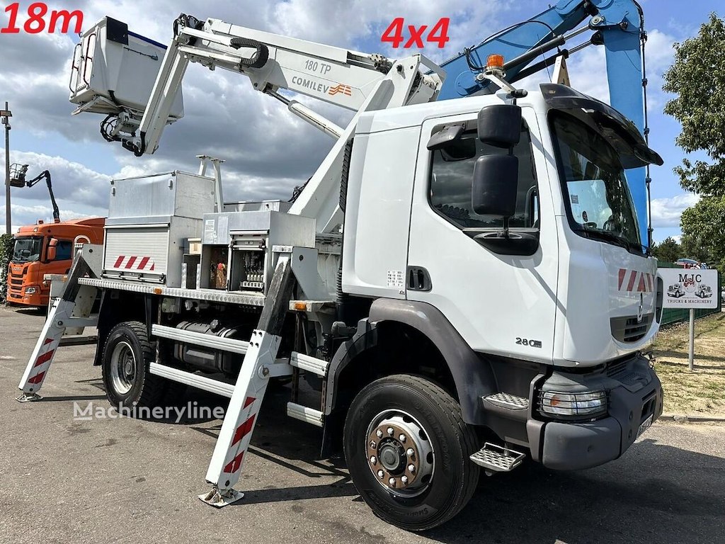 Renault MIDLUM 280dxi 4x4 18m SKYLIFT / HUBARBEITSBÜHNE - COMILEV 180 TP auto dizalica s korpom