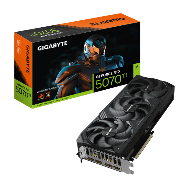 SVGA GIGABYTE RTX 5070 Ti Windforce OC 16GB GDDR7 256bitSFF, GV-N507TWF3OC-16GD